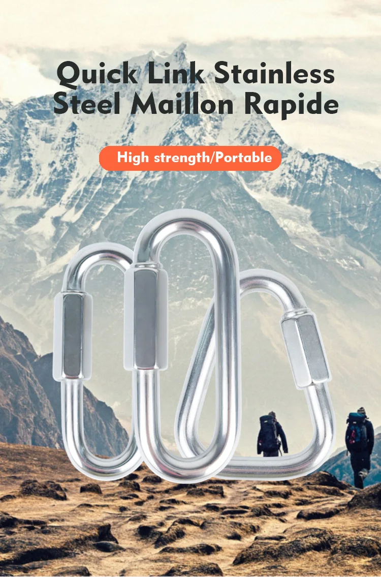 Wholesale Rigging Hardware 6mm Stainless Steel 316 Maillon Rapide Oval ...