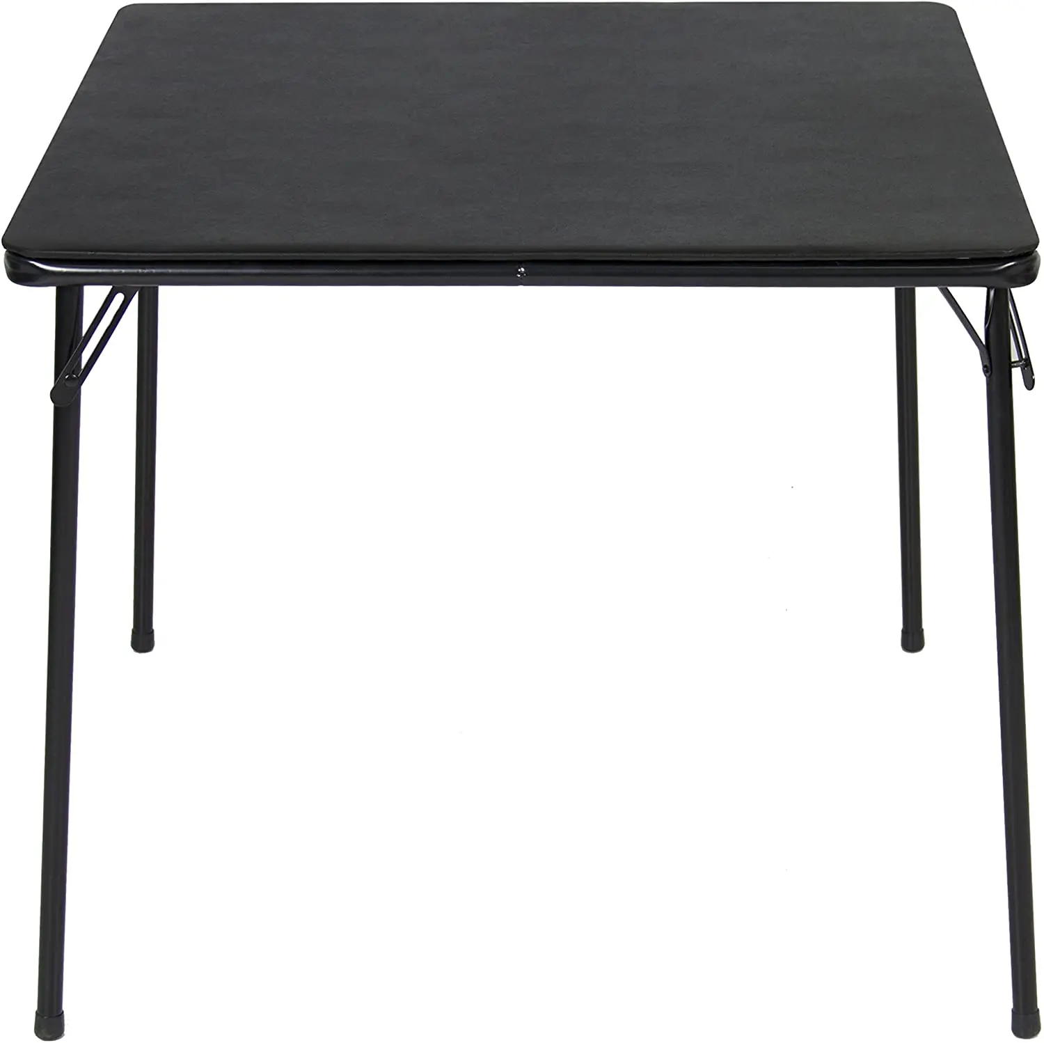 Black Folding Card Table Portable Square Foldable Table With ...