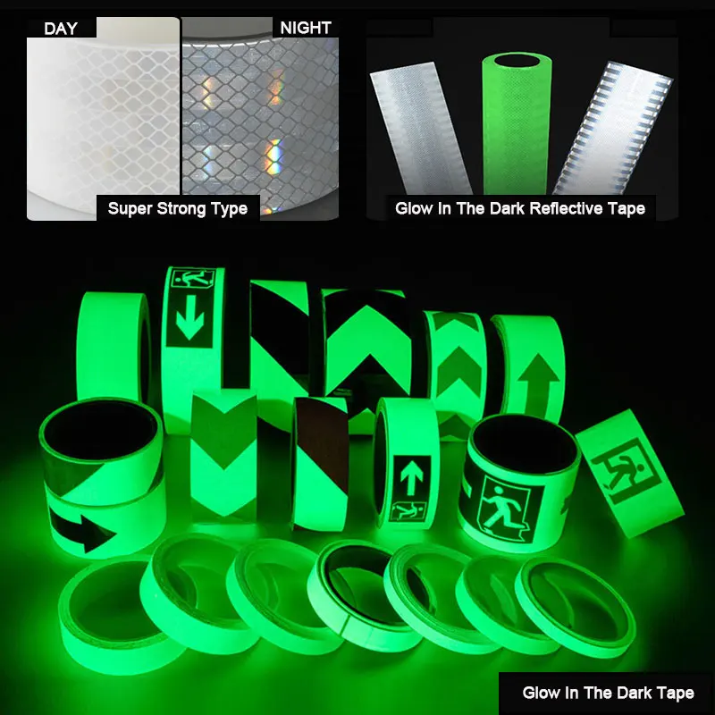 Glow-in-the-dark Reflective Tape - High Visibility Safety