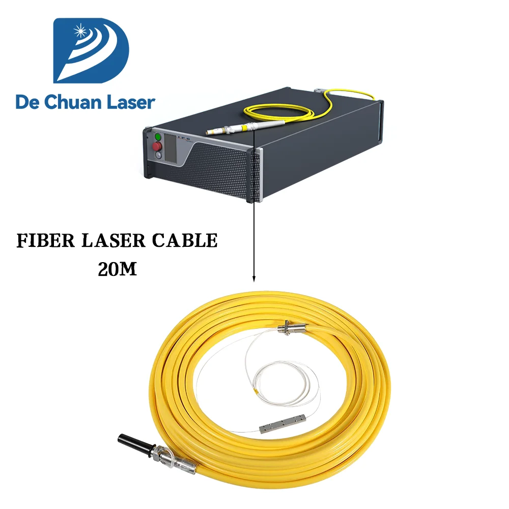 Dechuan 3KW-20KW QBH Q+ Optical Fiber Laser Cable for IPG Laser Source ...