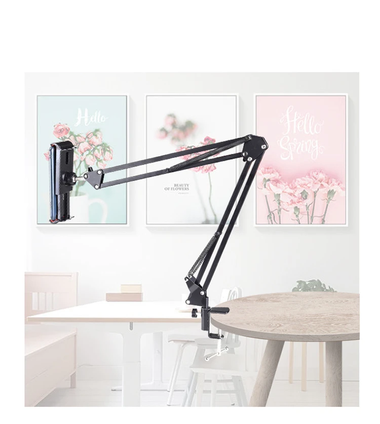 Cantilever Folding Phone Stand Clip Pole Security Long Arm Height ...