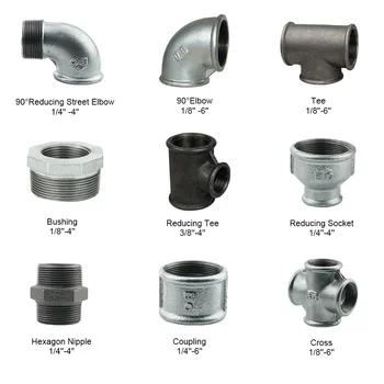 Pipe Connection Banded Gi Cast Iron Tee Nipple Plug Pipe Fitting ...