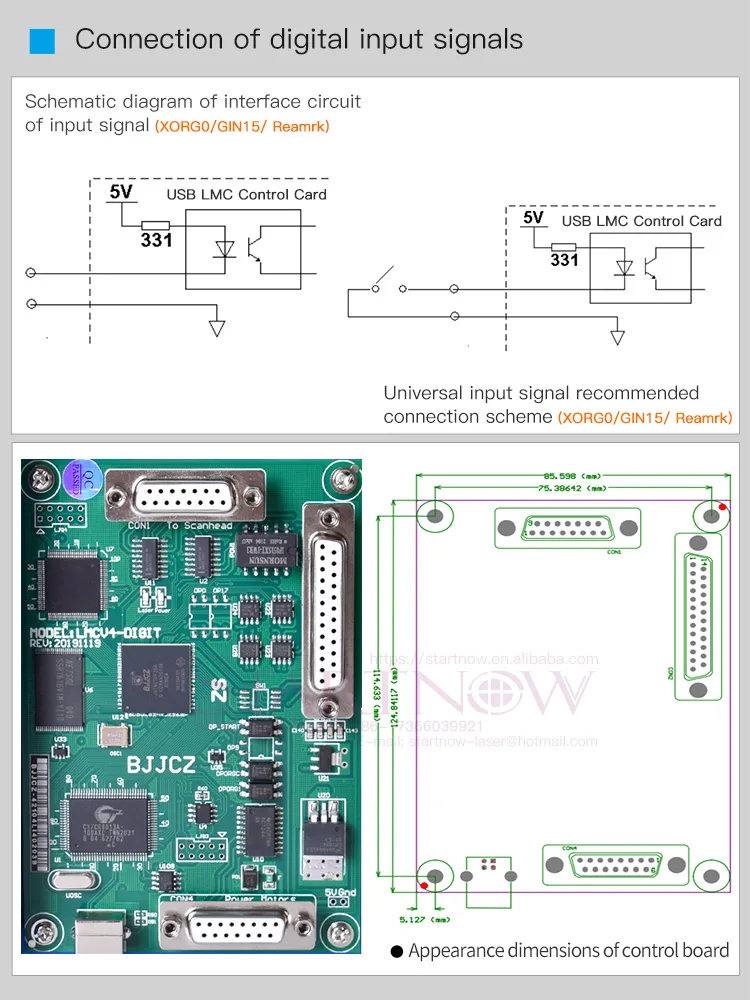 Startnow Jcz Control Card 1064nm Fiber Co2 Yag Uv Laser Marking Machine ...