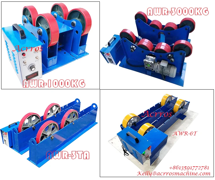 6000kgs Motorized Pipe Turning Roller / Welding Stand Roller Rotator Pu ...