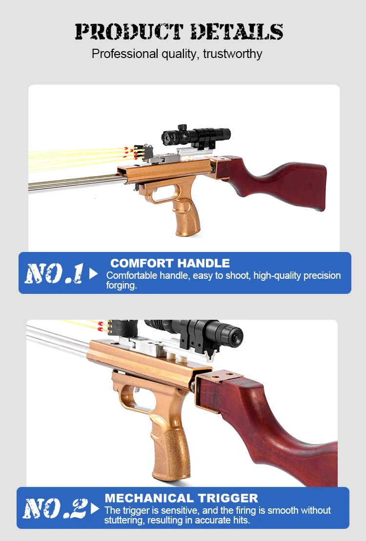 High Precision Slingshot Two Stage Long Rod Telescopic High-powerful ...