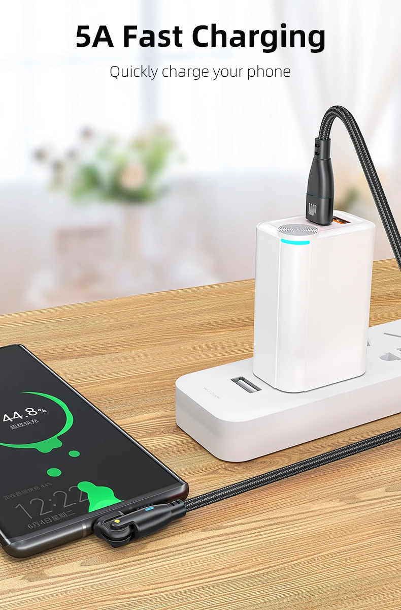 100w Super Fast Charging Type-c Cable Data Cable 5a Type-c Charging ...