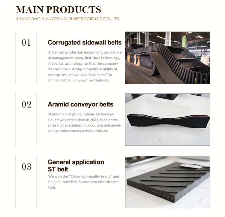 Mining Long Lasting St1250 Conveyor Belt With Excellent Flexural ...