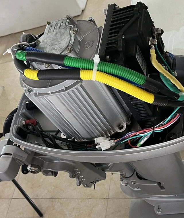 72V 6KW Electric Outboard Boat Motor with Forward-Neutral-Reverse Gears ...