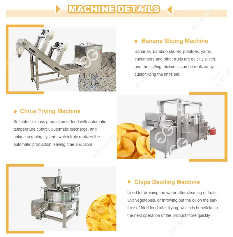 Automatic Philippine Green Plantain Chips Processing Line