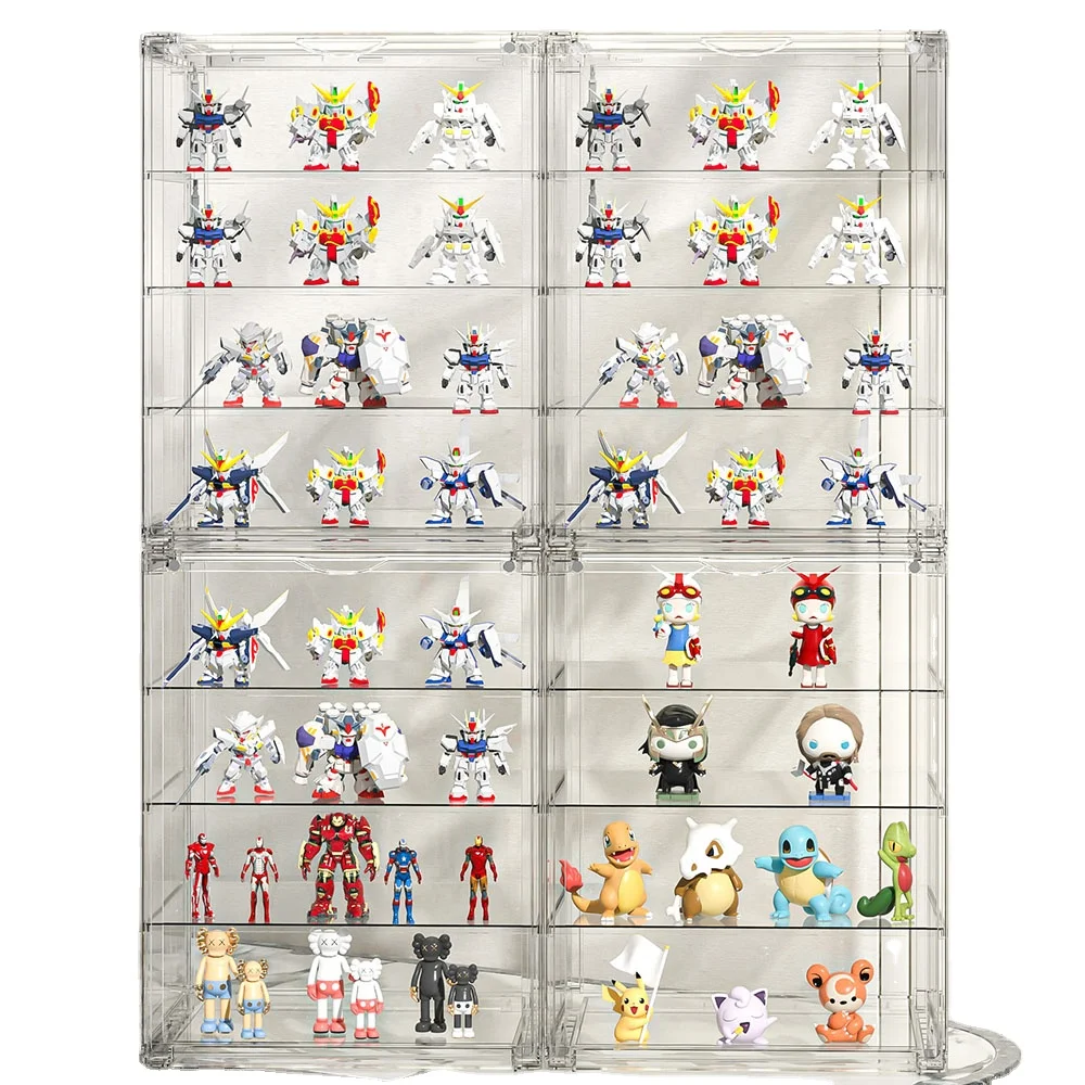 Large Size Clear Plastic Toy Figure Display Acrylic Box For Blind Box ...