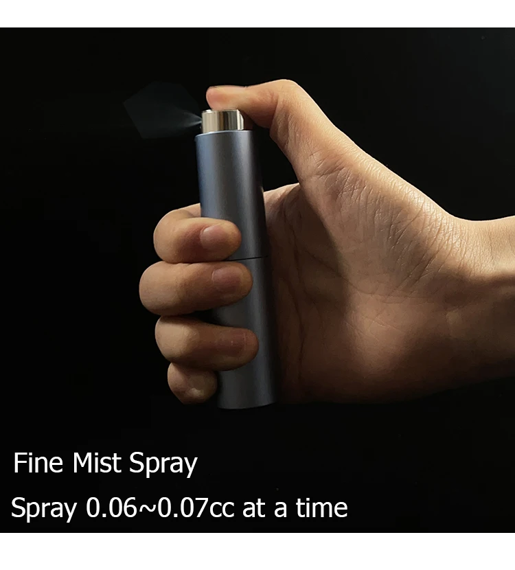 RTS Round 5ml 10ml Twist up Metal Spray Bottle - 8ml Perfume Atomizer