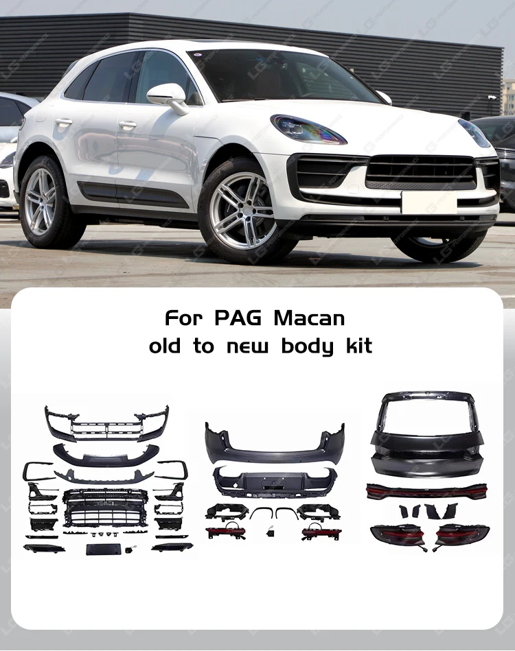 Auto Parts Bodykit Bumper Facelift Front Rear Bumper For Porsche Macan ...