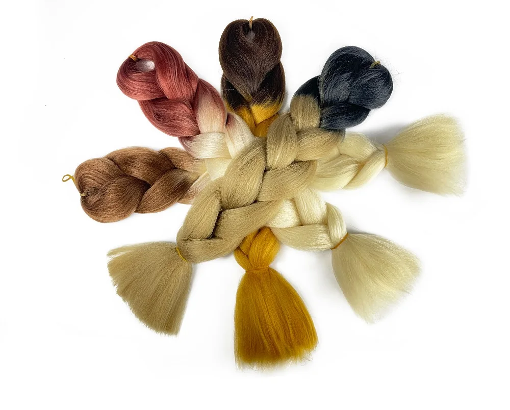 24Inch,100g Ombre Two Tone Jumbo Braiding Hair 100g Twist Box Braid for ...