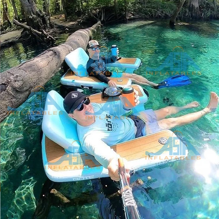 Inflatable Water Floating Raft Platform Pool Bar Table Yacht Dock With ...