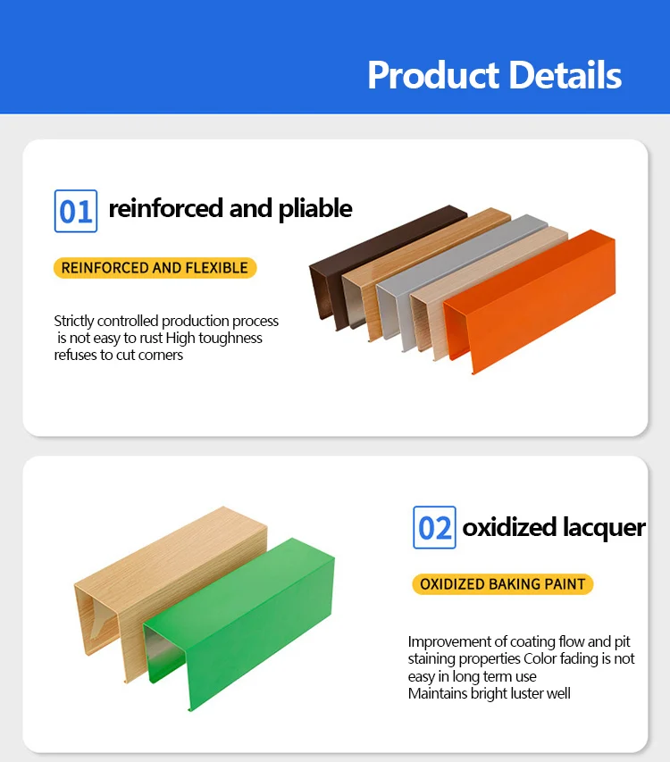 Aluminum Suspended Ceiling System Decorative Baffle Linear Ceiling ...