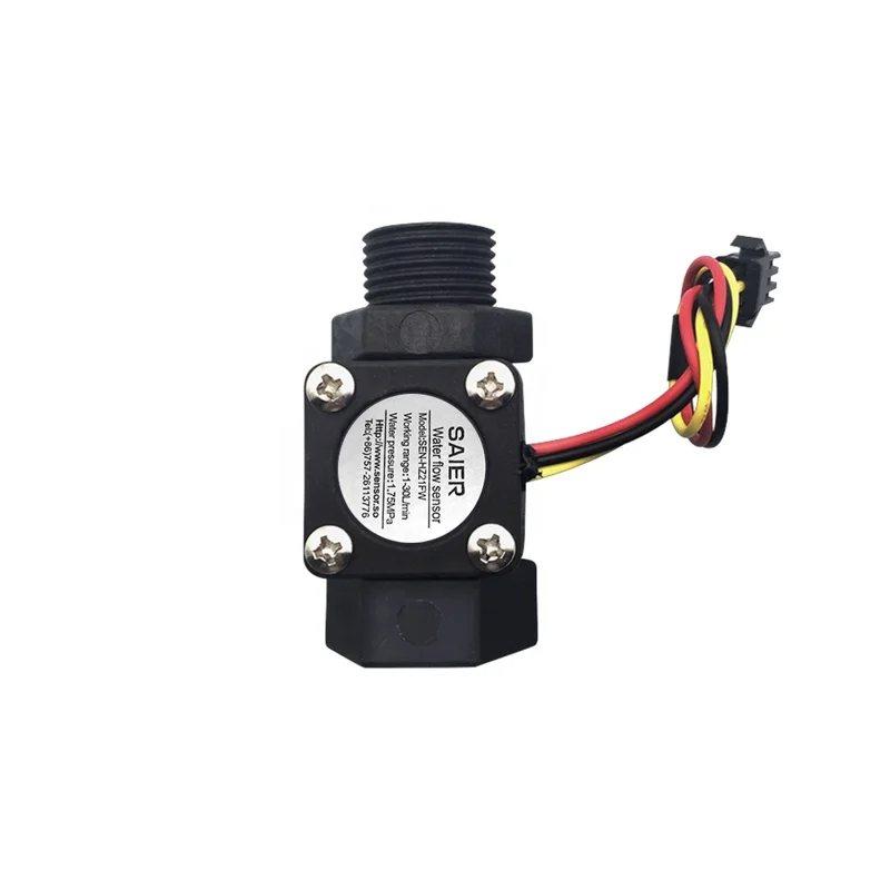 Hall Effect Water Flow Sensor - G1/2" for Water Heaters