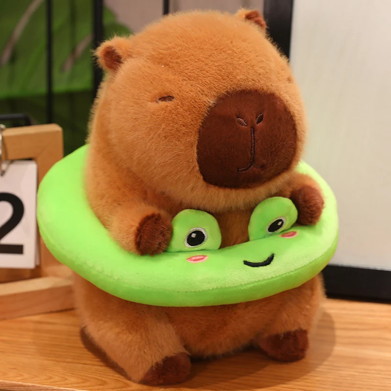 Hot Selling Stuffed Capybara with Removable 7 Different Decoration ...