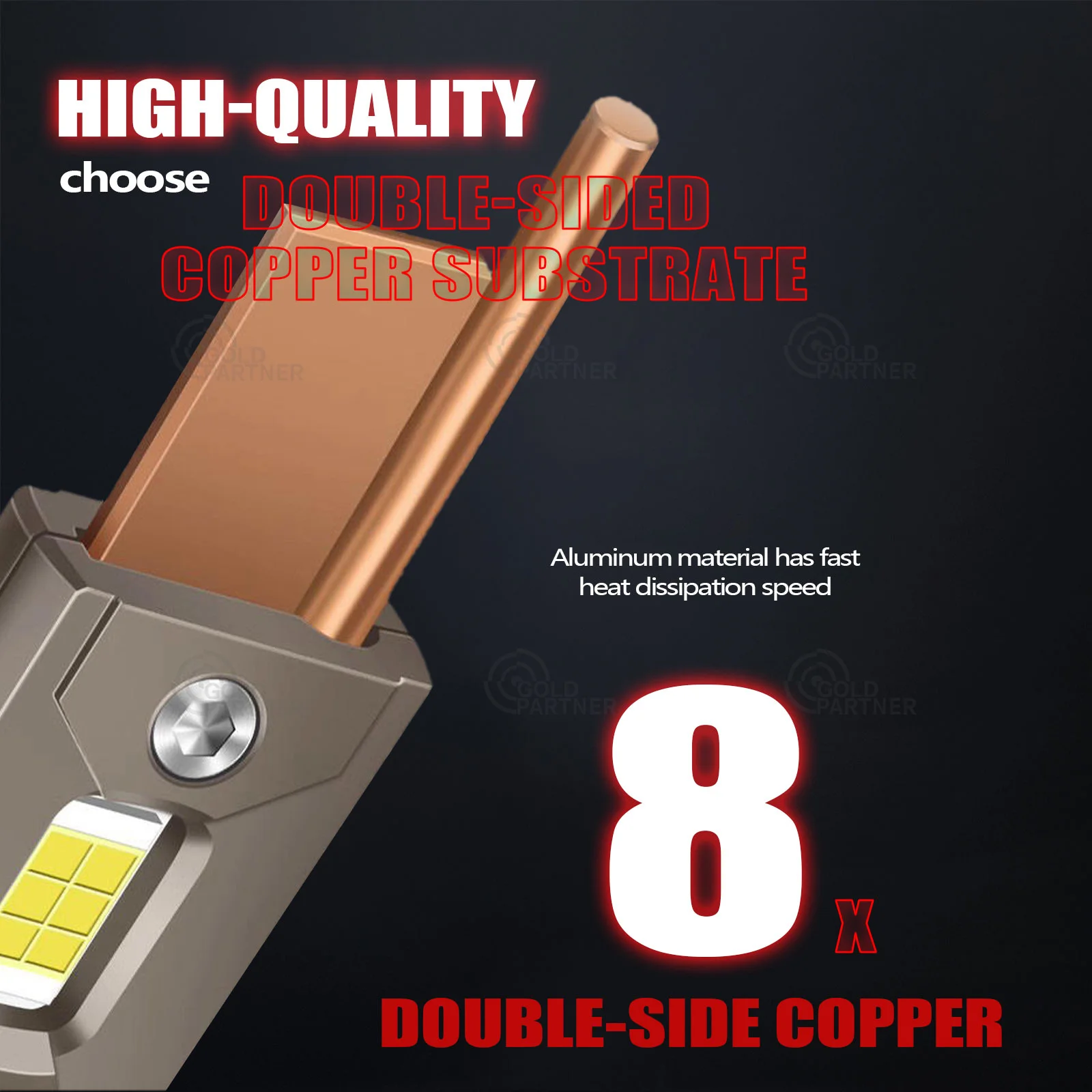 Auto Parts M8 Led Csp 3570 Chips 95w Led Head Light With Fan H1 H3 H4 H7 H11 H13 9005 9006 Led ...