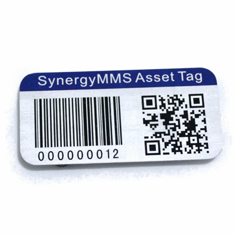 Custom Metal QR Code Stickers with UV Printing and 3M Adhesive