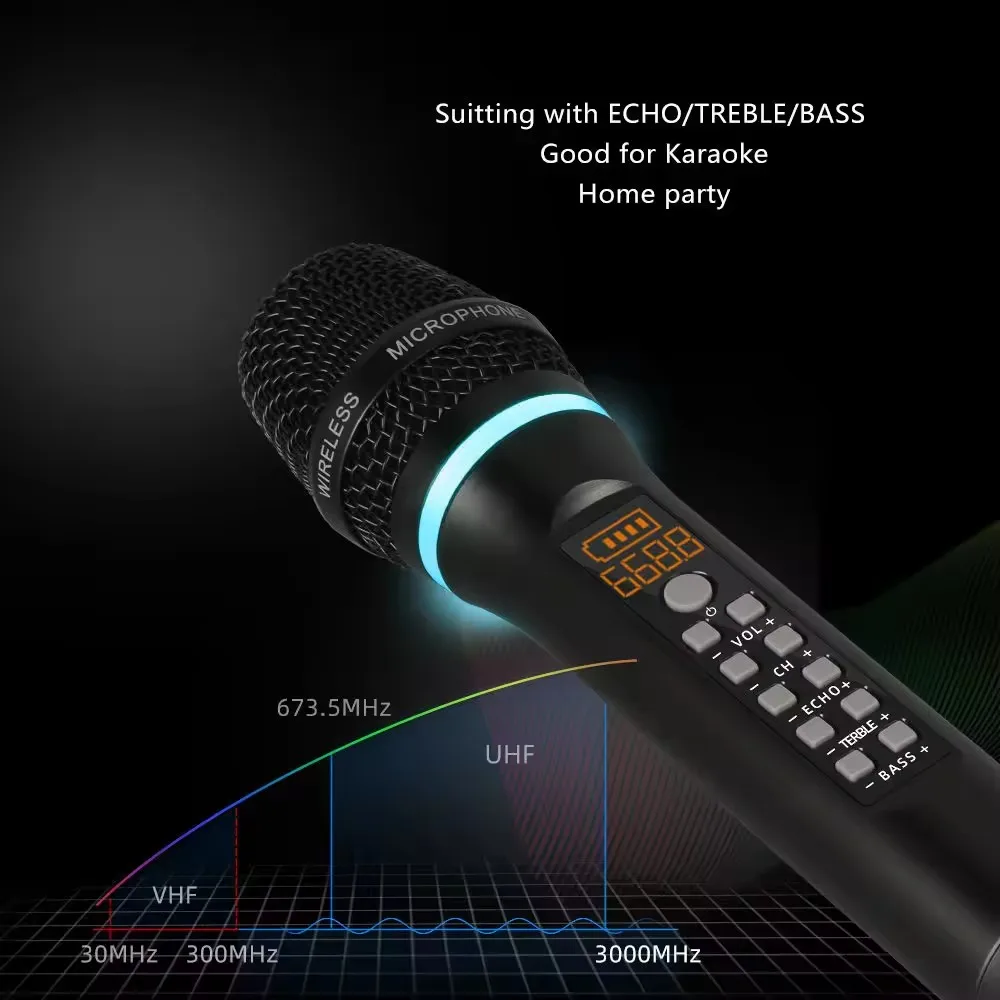 Professional Stage-grade Uhf Wireless Microphone System Handheld ...