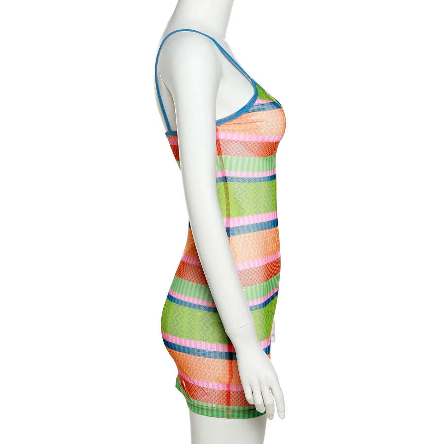 Kliou K21d13526 Sexy Translucent Women's Party Dress Spaghetti Strap ...