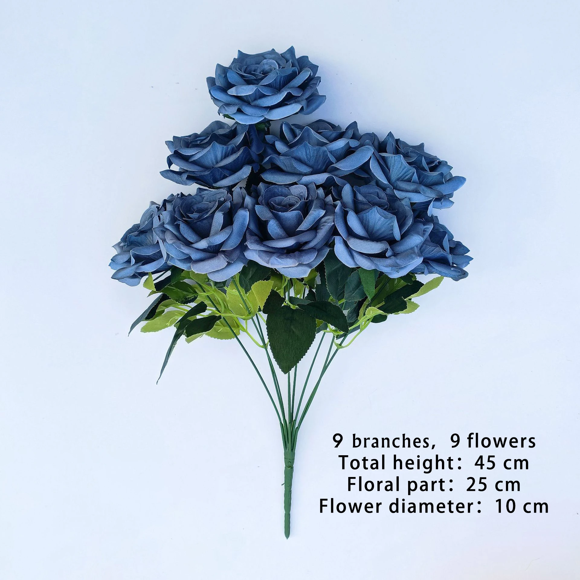 9 Head Flowers Artificial Real Touch Flowers Roses Flowers Bouquet ...