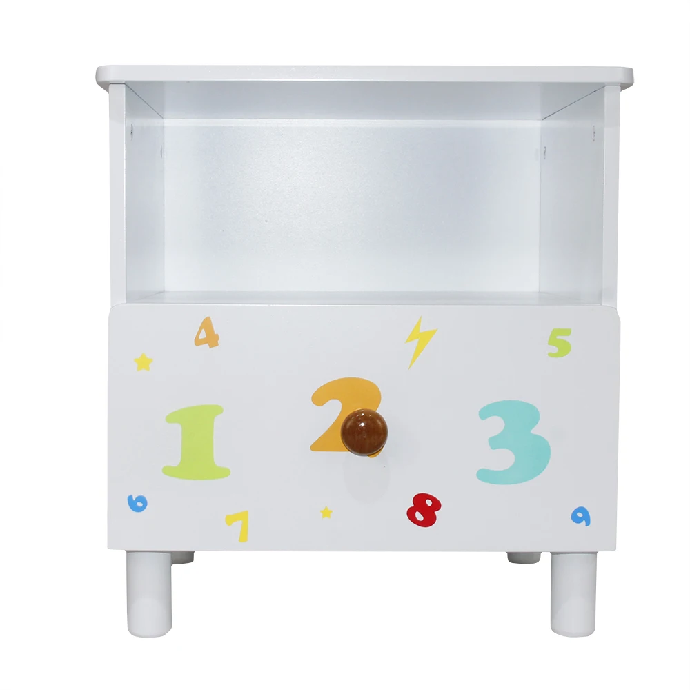The Most Popular Kids Wooden Bedside Cabinet With A Drawer Two ...