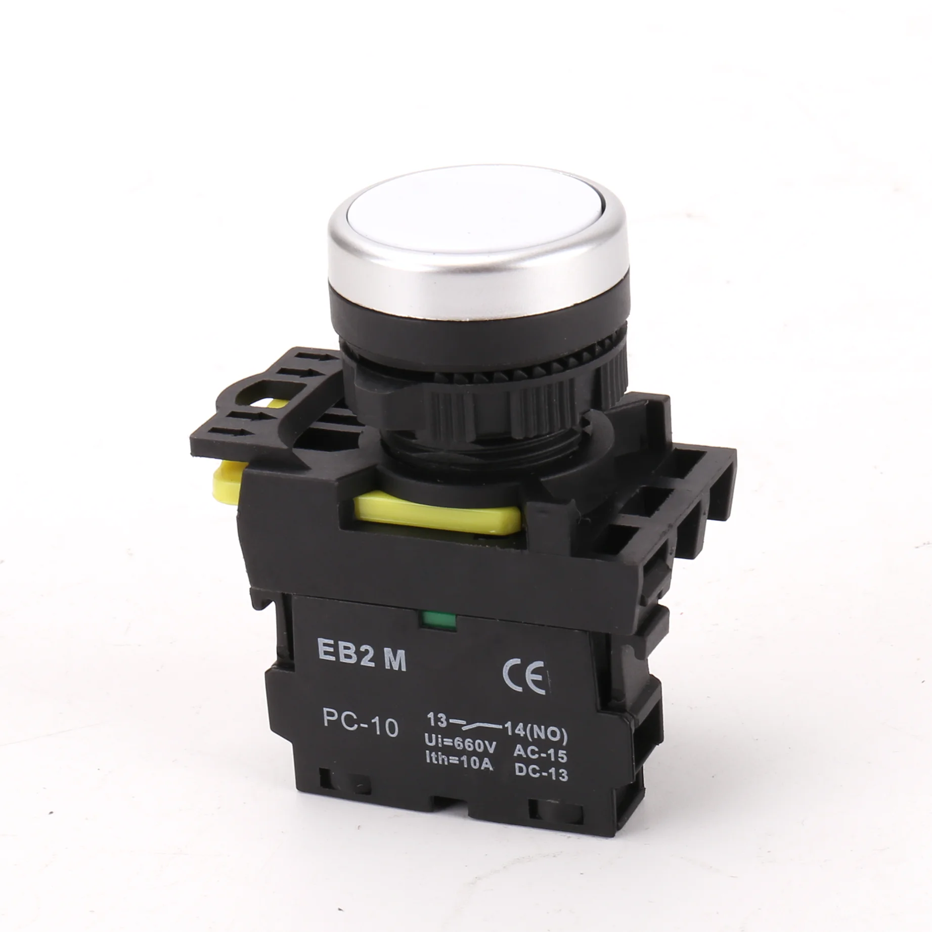 Sentai Push Button Switch 22mm Ip65 Round Flat Head Plastic Latching ...