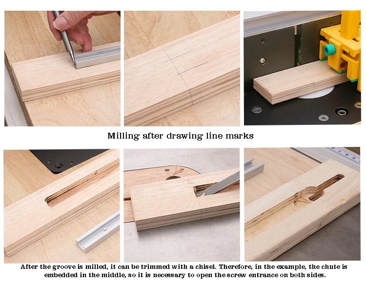 Woodworking T-slot Bevel Slide Rail Aluminum Alloy Fixture Milling ...