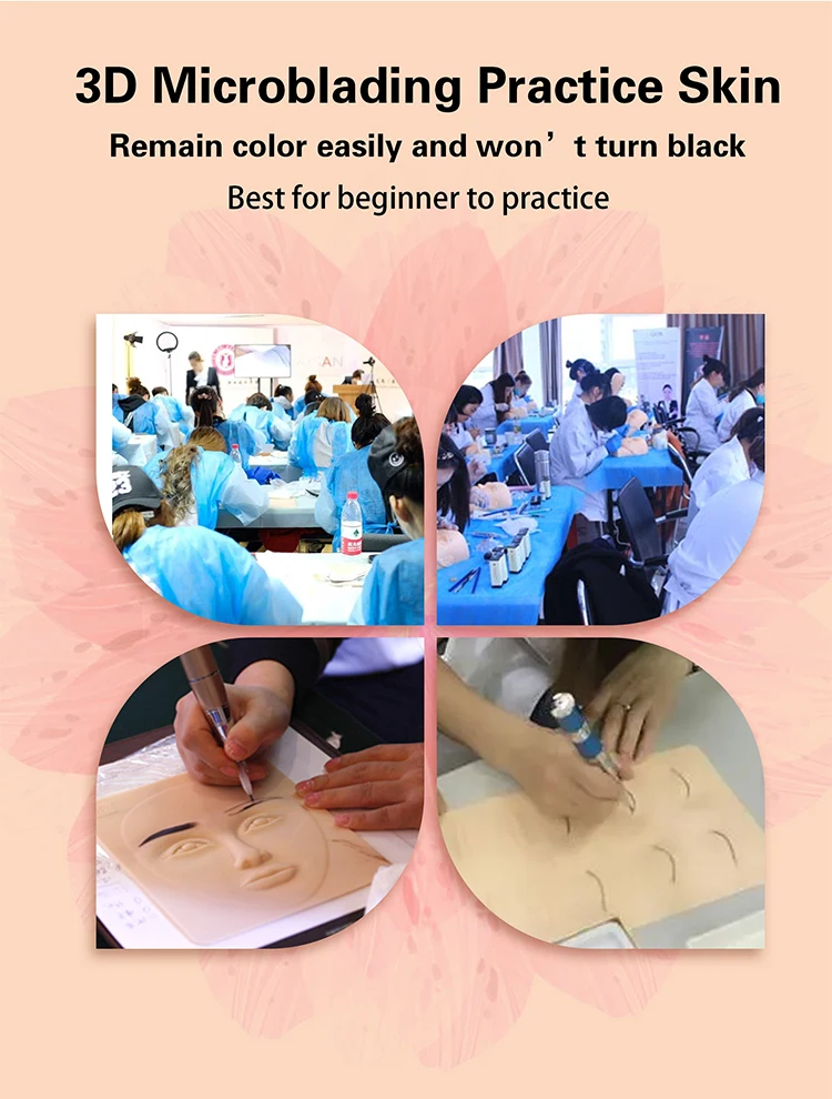 Custom Latex Fake Permanent Makeup Mannequin 3d Face Microblading Pmu ...