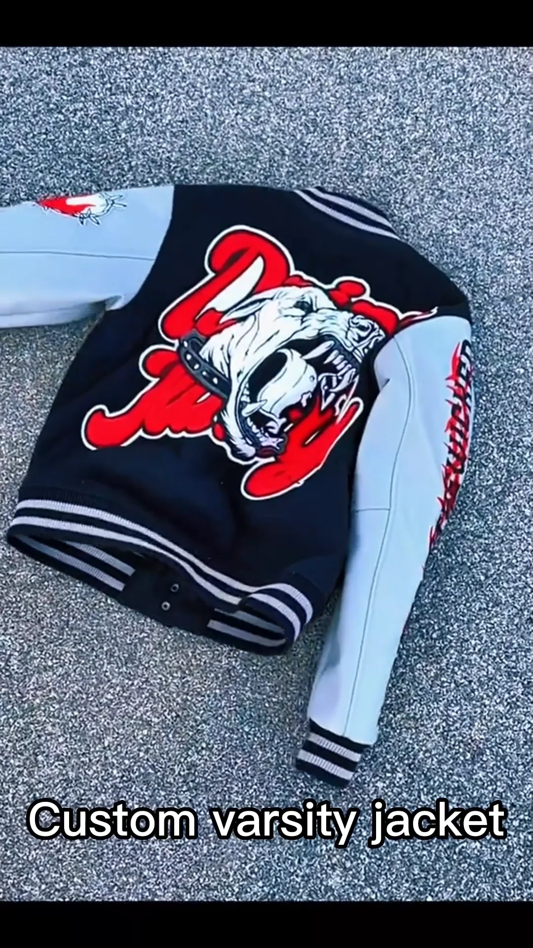 Wholesale Blank Varsity Jackets Custom Embroidered / Print Logo Pu ...