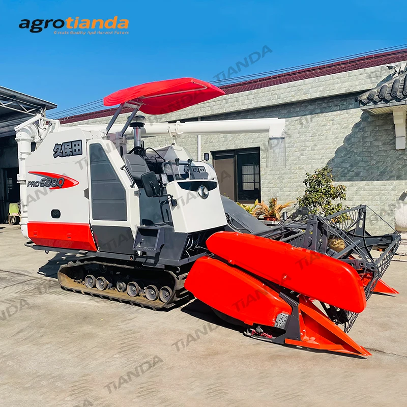 Mini Kubota Combine Harvester For Rice /wheat/soybeans/corn/maize - Buy ...