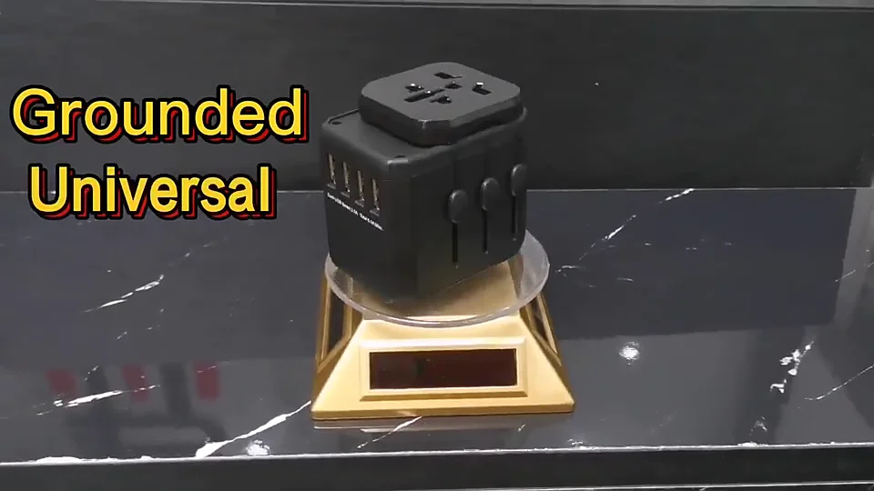 Universal Travel Adapter 902 Uk Eu Au Aus Socket With 4 Usb 5v 6a Wall ...