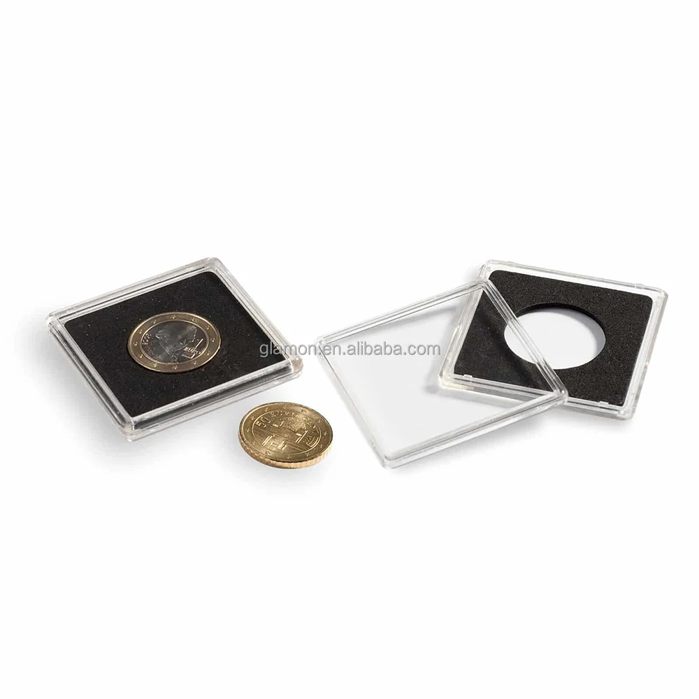 Custom Clear Acrylic Coin Capsule - Round, Square & Rectangular Cases ...