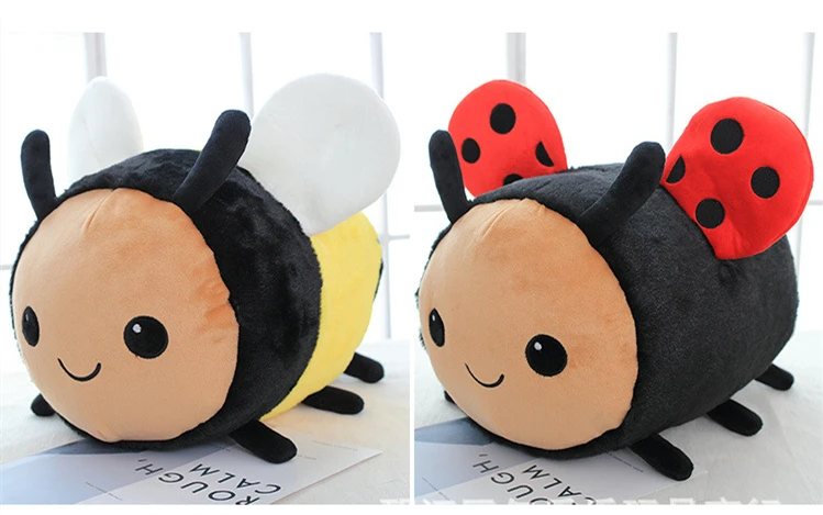 Cute Ladybug Plush Pillow High Quality Stuffed Animals Bee Plush Doll ...