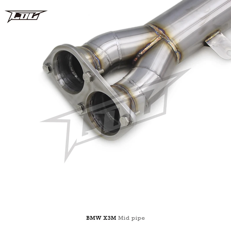 Mid Pipe For Bmw X3m/x4m F97/f98 3.0t 2019-2023 Stainless Steel Exhaust ...