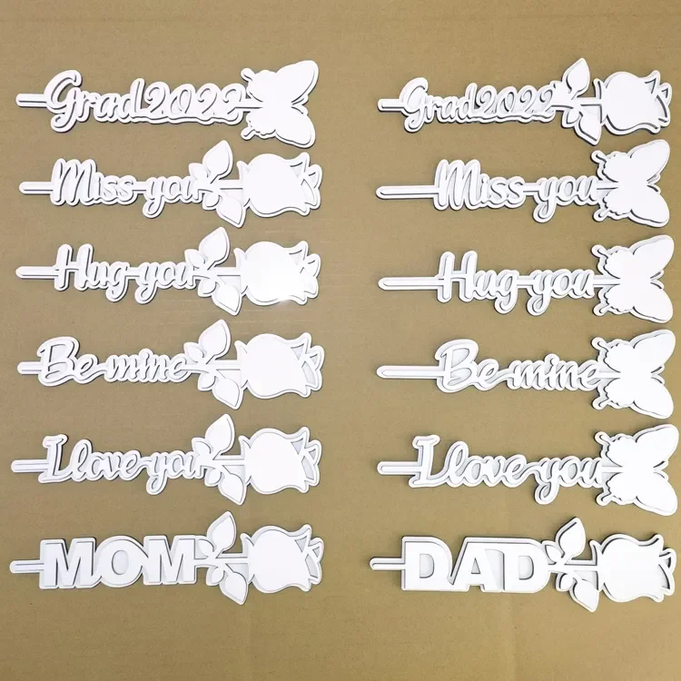 In Loving Memory Rose Mdf Rose Flower Mom Sublimation For Mother's Day ...