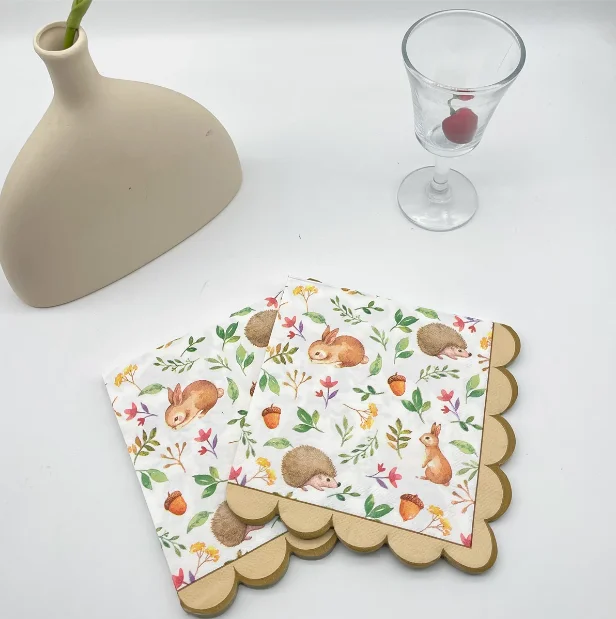 Custom Logo Printed Napkins - Perfect for Weddings & Parties