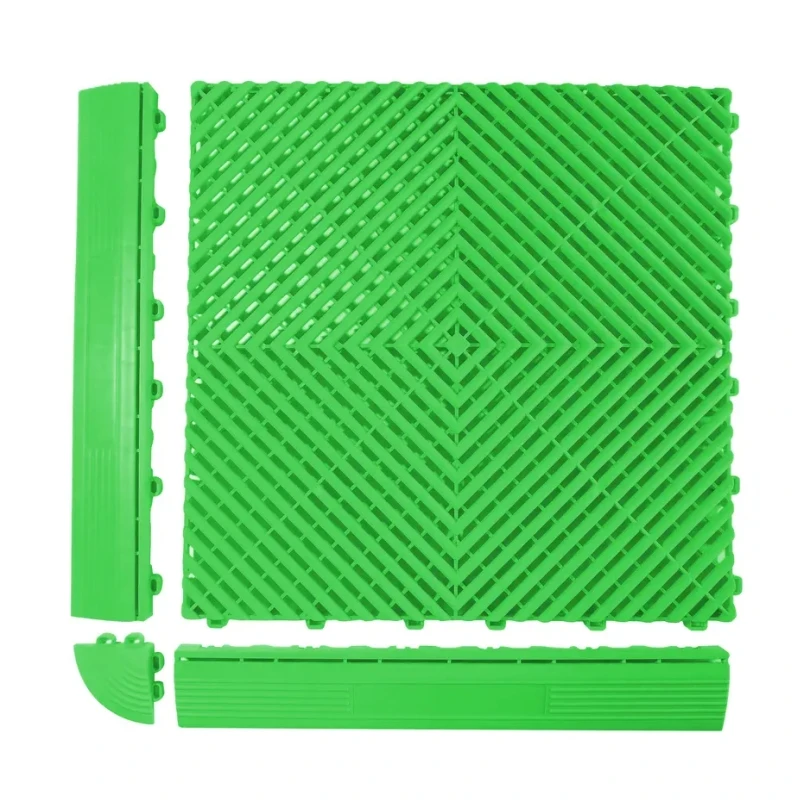 Plastic Floor Tile - Interlocking Grass Protective Flooring