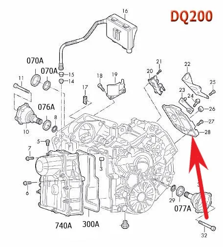 上午0点DQ200变速器油封套件02J409189E 0AM301212A 0m301189l 0AM301189E 0AM301733L ...
