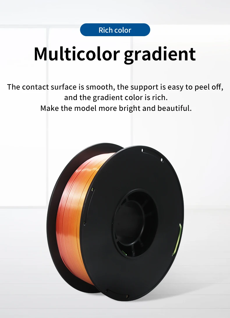 Gradient PLA Rainbow 3D Printing Consumables Material Multi Color ...