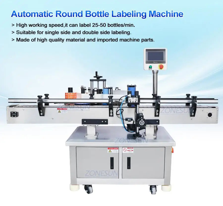 ZONESUN ZS-TB260R Labeling Machine for Plastic Bottle Labels