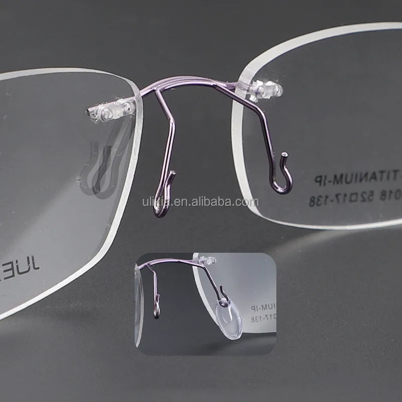 Pvc Slot-in Nose Bridge Pads Eyeglass Nose Pads For Rimless Frameless ...