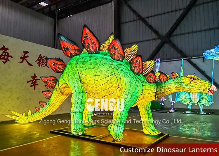 Chinese Lantern Show Outdoor Dinosaur Lantern Night Decoration - Buy ...