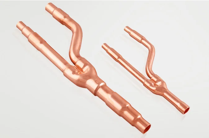 Air Conditioner Spare Parts Refnet Joint Or Y Branch Joint Copper Pipe ...