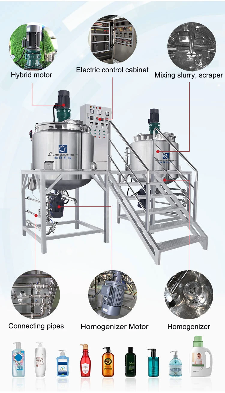 2000L Liquid Soap Mixers - Efficient Shampoo Production