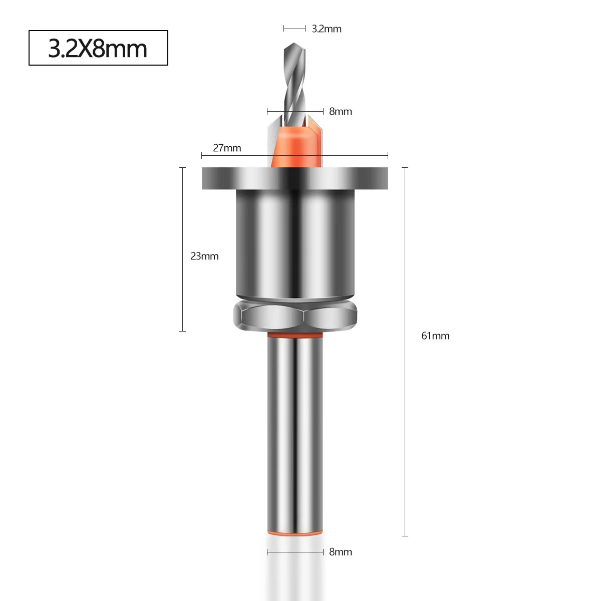 Tct Countersink Drill With Stopper Alloy Head Conical Step Drill With ...