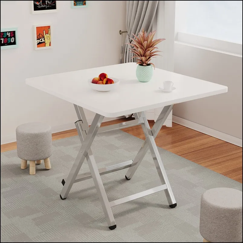 Folding Desk Household Dining Table Simple Portable Small Apartment ...