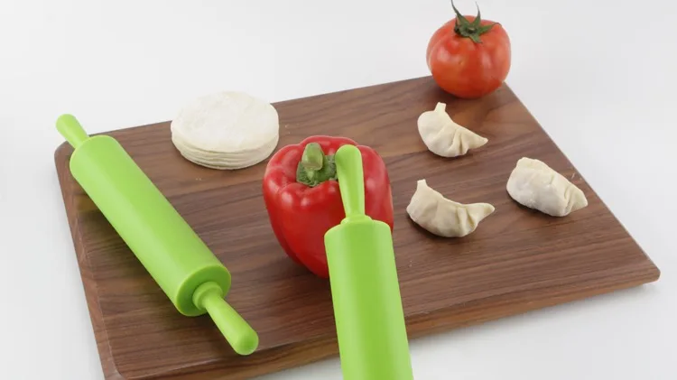 Silicone Rolling Pin Dough Roller For Pizza Cookie With Pp Handle And ... Silicone Rolling Pin Dough Roller For Pizza Cookie With Pp Handle And ...