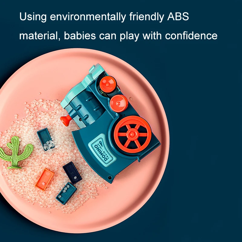 Hot Sale Kids Education Toys Electric Diy Domino Train Toy Building ...